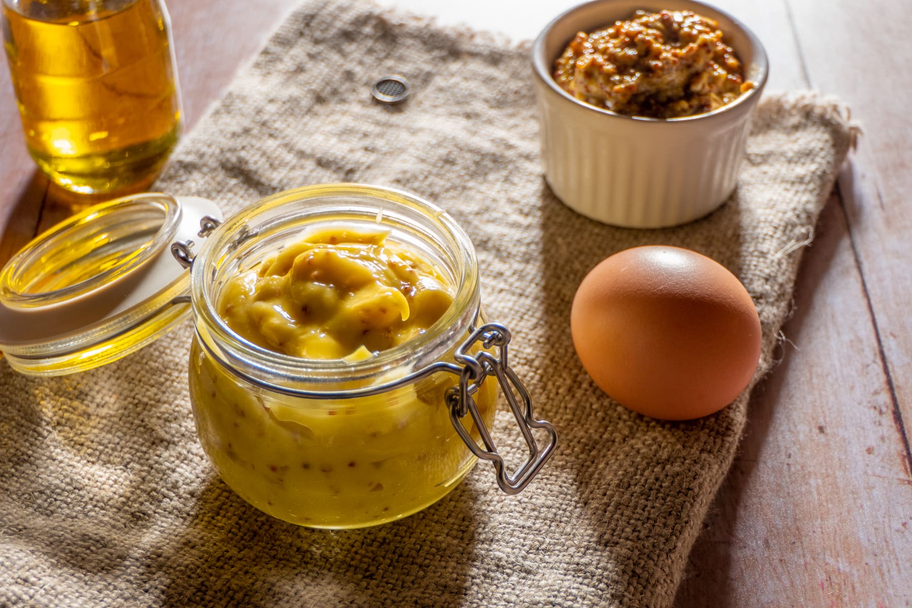 Mayonnaise à la moutarde à l'ancienne - La Ferme d'Alice