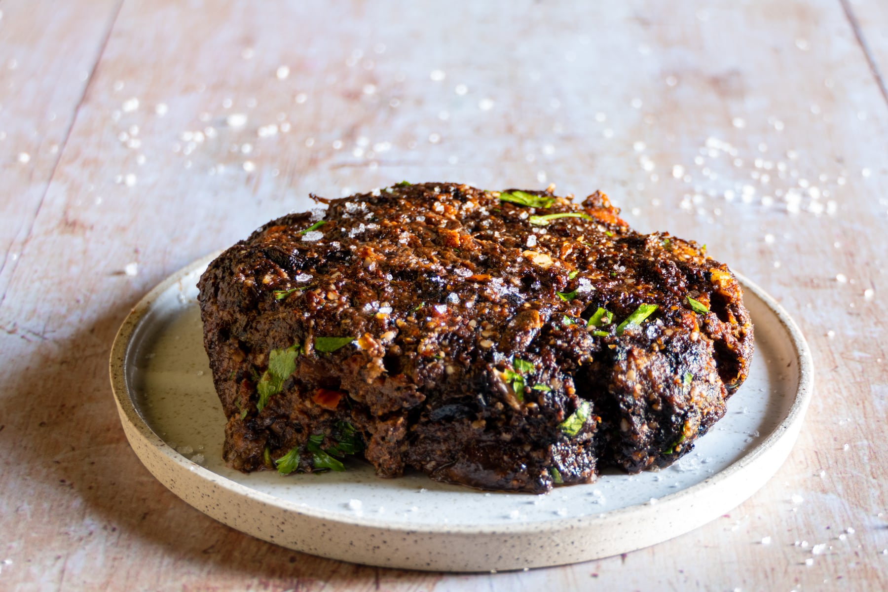 Steak de champignons de Paris - La Ferme d'Alice